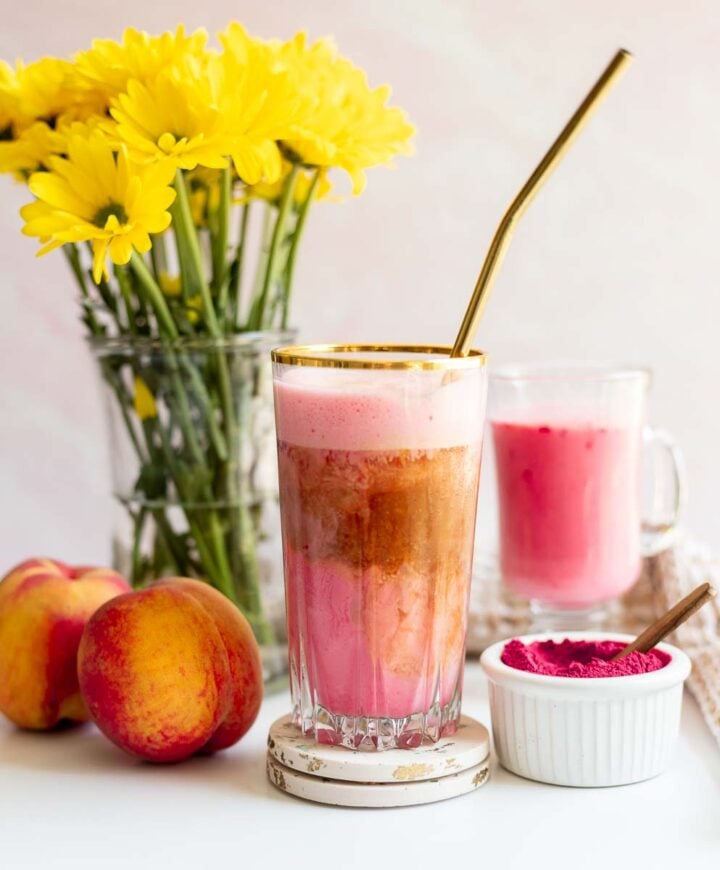 Iced Pink Latte Recipe (using Beetroot Powder) ⋆ DelMarValicious Dishes